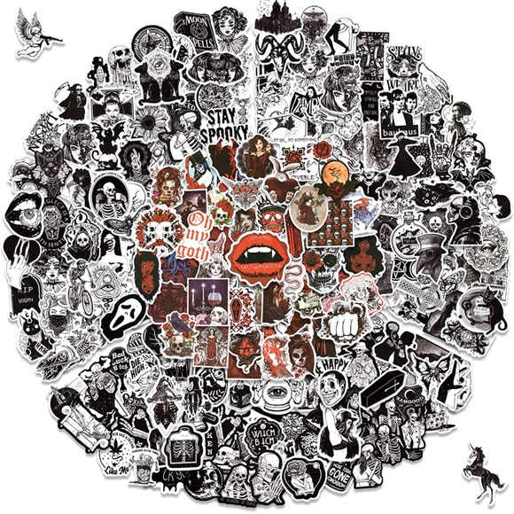 horror | Accessories | Gothic Vinyl Stickers Mystery Bundle 2 Stickers ...